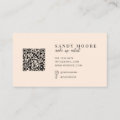 QR Code Monogram Business Card | Zazzle