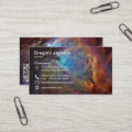 QR Code Orion Nebula Space Galaxy Business Card | Zazzle