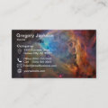 QR Code Orion Nebula Space Galaxy Business Card | Zazzle