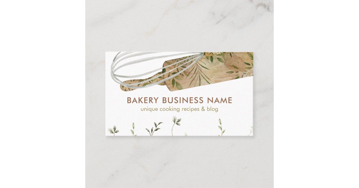 Qr Code Pastry Chef Catering Cake Maker Business Card | Zazzle