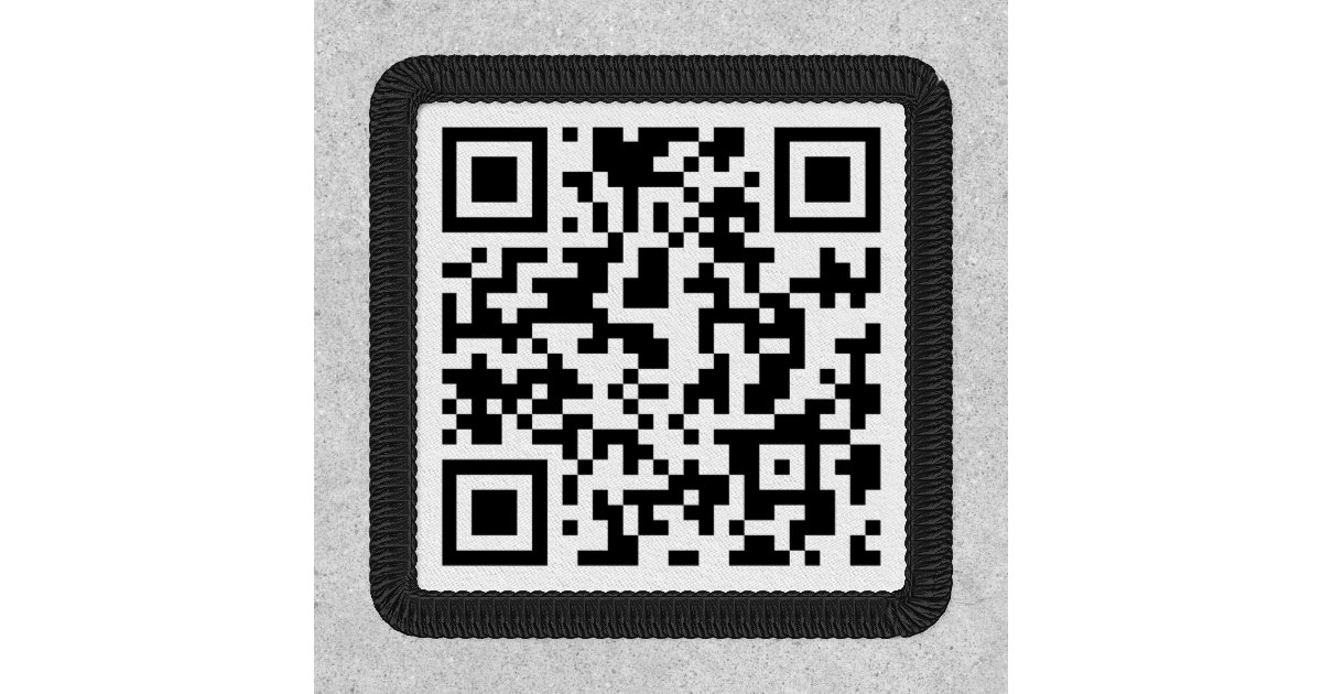 QR CODE PATCH | Zazzle