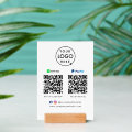QR Code Payment | CashApp Paypal Scan to Pay Logo Holder | Zazzle