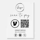 QR Code Payment - Scan to Pay Business Logo Foam Board | Zazzle