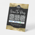 QR Code Payment | Scan to Pay Logo Pedestal Sign | Zazzle