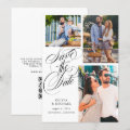 QR code Photo Collage Wedding Save The Date | Zazzle