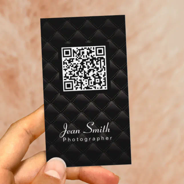 QR Code Photographer Photography Business Card | Zazzle