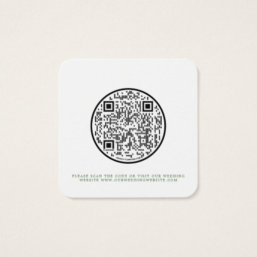 QR Code Pineapple Floral Wedding Invitation | Zazzle