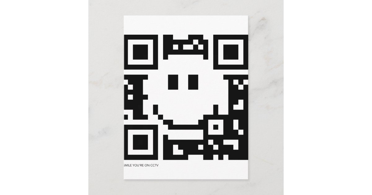 QR Code Postcard | Zazzle