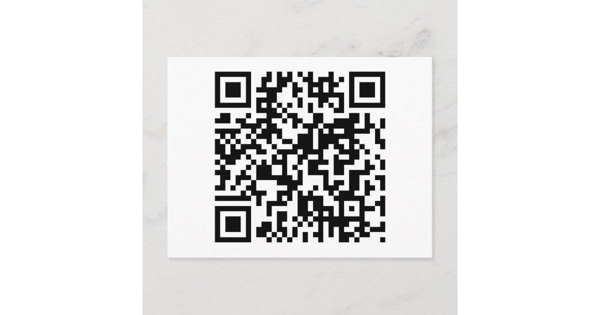QR Code Postcard | Zazzle