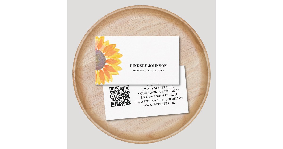 QR Code Profession/Job Title Business Card | Zazzle