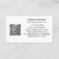 QR Code Profession/Job Title Business Card | Zazzle