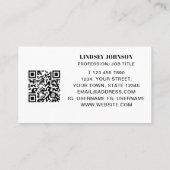 QR Code Profession/Job Title Business Card | Zazzle