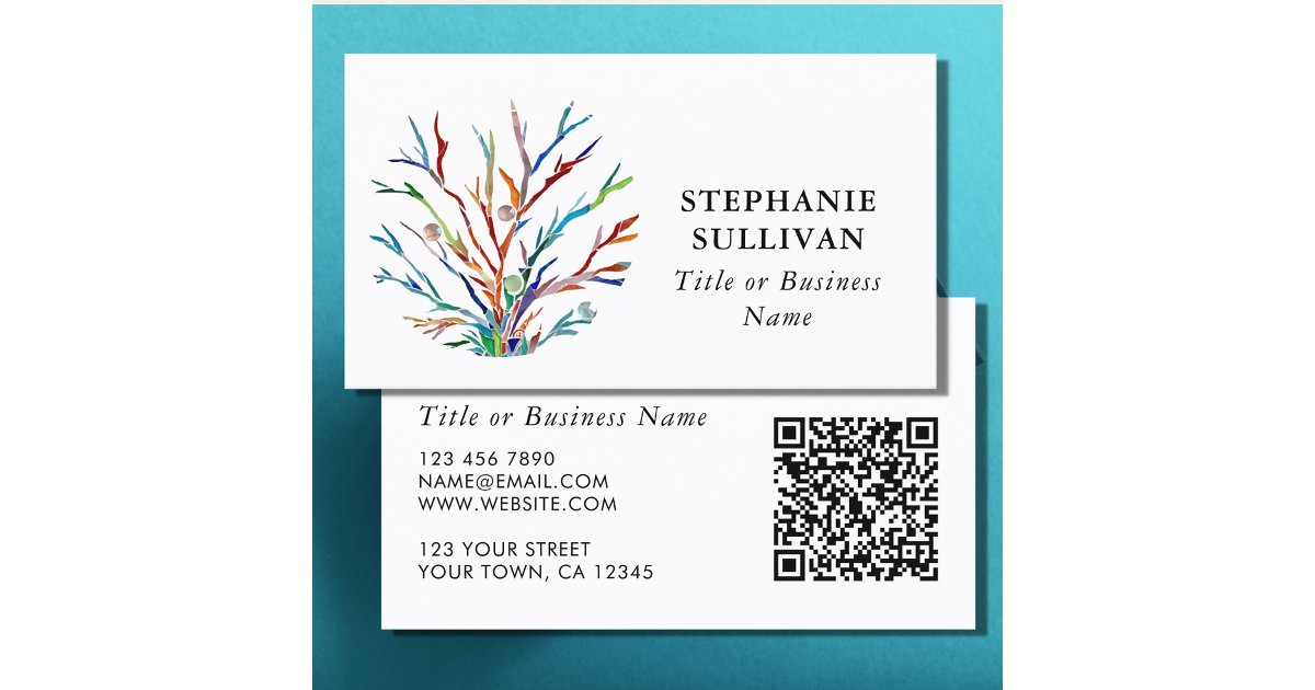QR Code Professional Business Card | Zazzle
