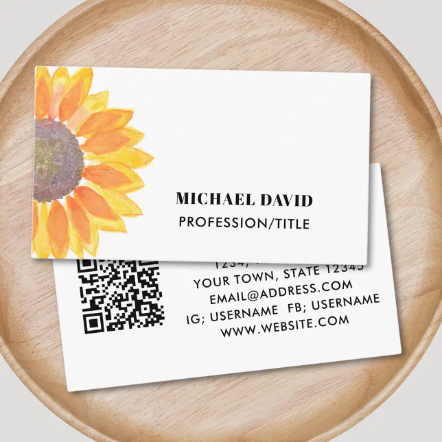 QR Code Professional Business Card | Zazzle