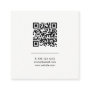 QR Code Professional Minimal White Square Business Card | Zazzle