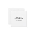 QR Code Professional Minimal White Square Business Card | Zazzle