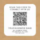 QR Code Promotional Square Sticker | Zazzle
