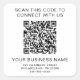 QR Code Promotional Square Sticker | Zazzle