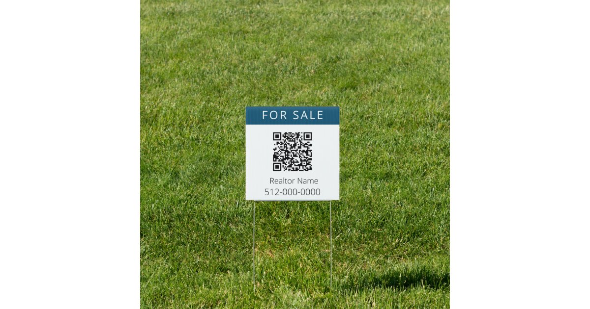QR Code Property Yard Sign | Zazzle