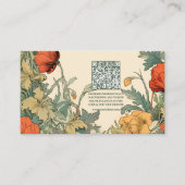QR Code Romantic Art Nouveau Wedding Enclosure Card | Zazzle
