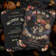 QR Code RSVP Gothic Kissing Skeletons Halloween In Invitation | Zazzle