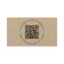 QR Code | Rustic Kraft Modern Stylish Professional Business Card | Zazzle