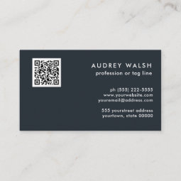 QR CODE Safari Animal Skin Leopard spot Business Card | Zazzle