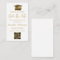 qr code save the date graduation Announcement | Zazzle