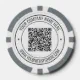 QR Code Scan and Custom Text Business Poker Chips | Zazzle
