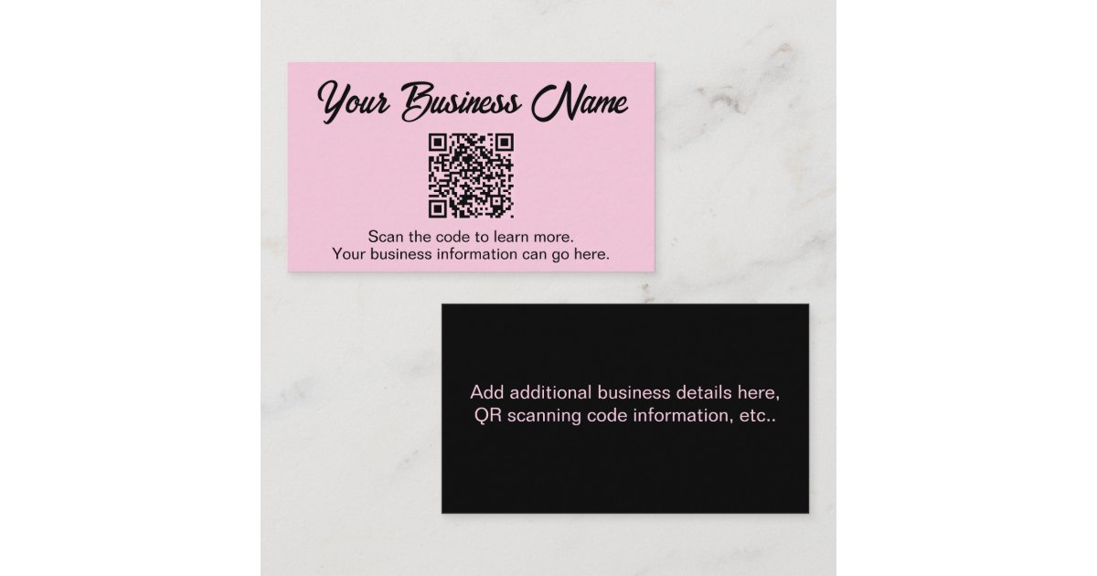 QR Code Scan Business Card | Zazzle