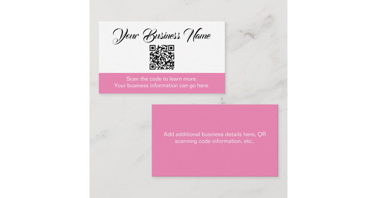 QR Code Scan Business Card | Zazzle