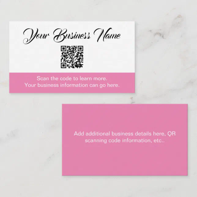 QR Code Scan Business Card | Zazzle