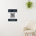 QR Code Scan | Business Logo Professional Foam Board | Zazzle