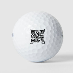 QR Code Scan | Business Logo Promotional Golf Balls | Zazzle