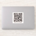 QR Code Scan for Menu Blush Pink Sticker | Zazzle