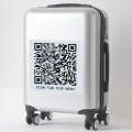 QR Code Scan for Menu Powder Blue Sticker | Zazzle