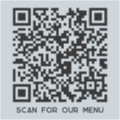 QR Code Scan for Menu Powder Blue Sticker | Zazzle