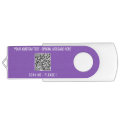 QR Code Scan Info Custom Text Flash Drive | Zazzle