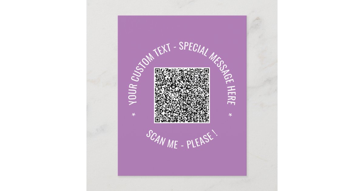 QR Code Scan Info Text and Color Promotional Flyer | Zazzle