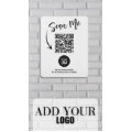 QR Code Scan Me Business Logo Door Sign | Zazzle