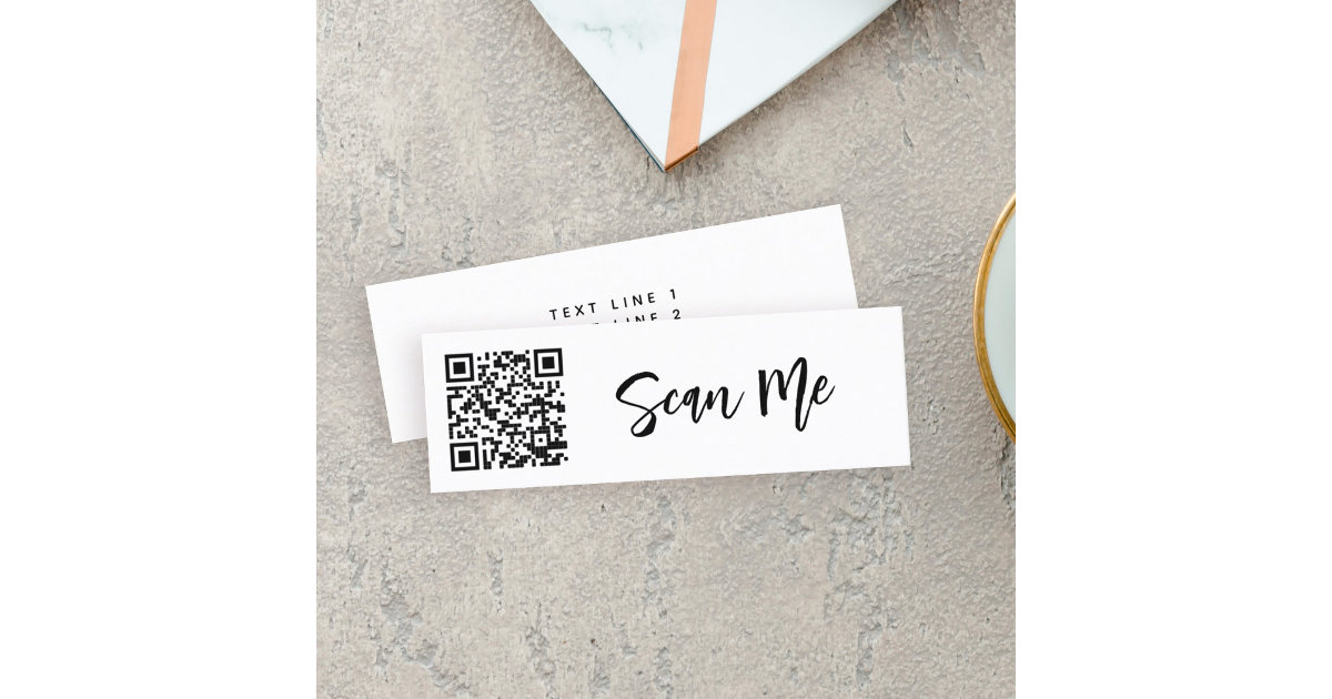 QR code Scan me Venmo Professional Small Business Mini Business Card ...