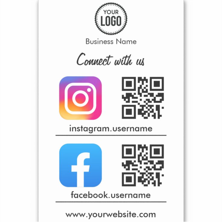 QR Code Scanner To Connect On Social Media Sticker | Zazzle