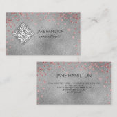 QR Code Silver Business Card | Zazzle