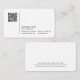 QR code simple modern professional personal Business Card | Zazzle