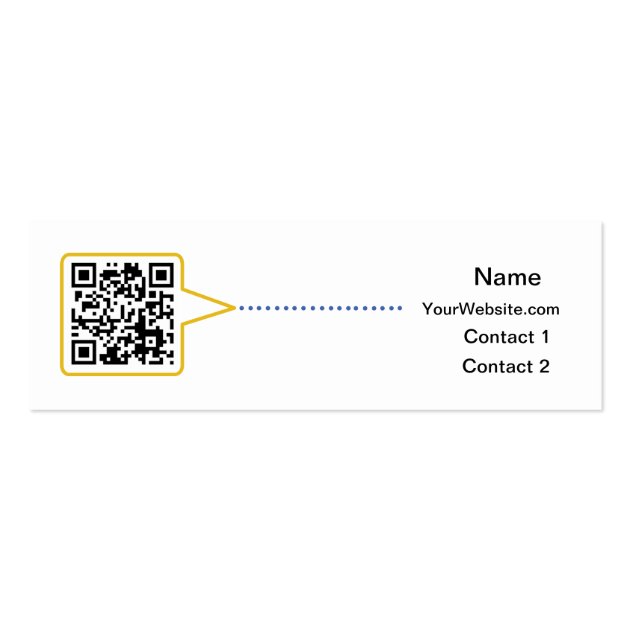 QR Code Skinny Business Card