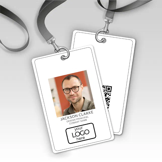 QR Code Smart Contact • Business ID Badge | Zazzle
