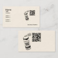 QR Code Spray Paint Business Card Template | Zazzle