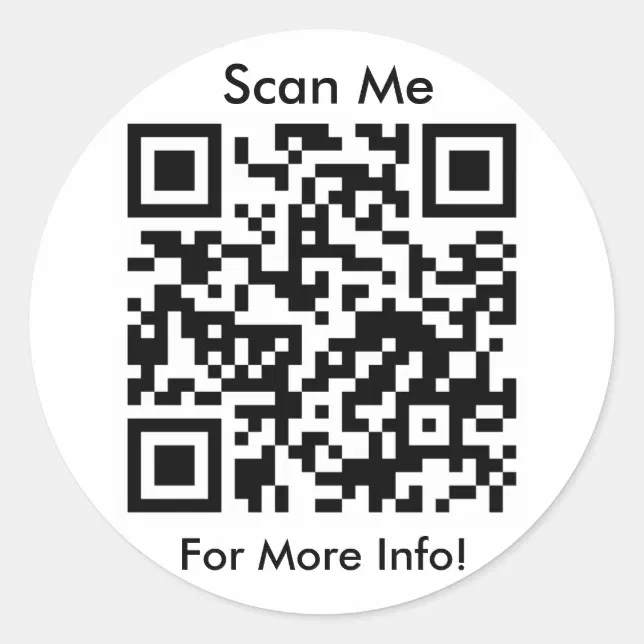 QR Code Stickers | Zazzle