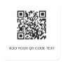 QR CODE STORE TEMPLATE SQUARE STICKER | Zazzle