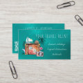 QR CODE summer holidays travel agent Business Card | Zazzle
